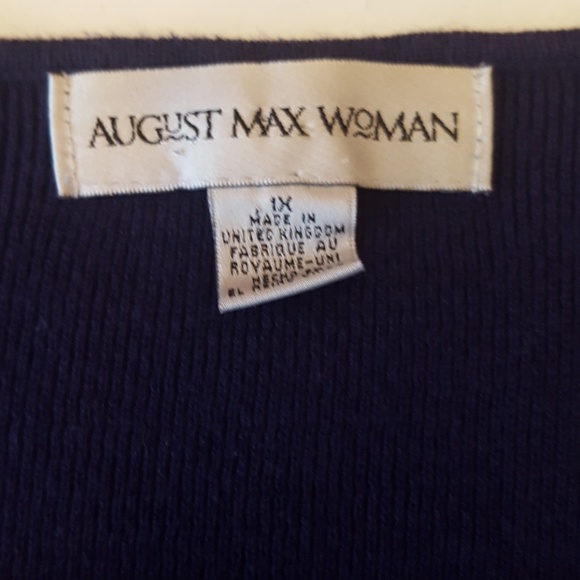 August Max | Tops | August Max Deep Purple Tank And Cardigan Set | Poshmark